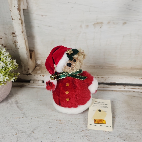 steiff | Holiday | Vintage Steiff Rolly Polly Santa Claus Teddy Bear ...